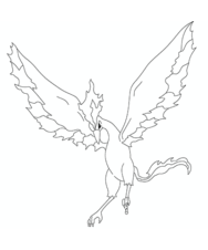 Moltres Pokemon Coloring Page: Download Free Printable