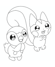 Pachirisu Coloring Page: Download Free Printable