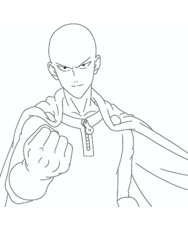 Saitama Coloring Page: Download Free Printable
