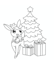 Christmas Deer Coloring Pages: Download Free Printable PDF